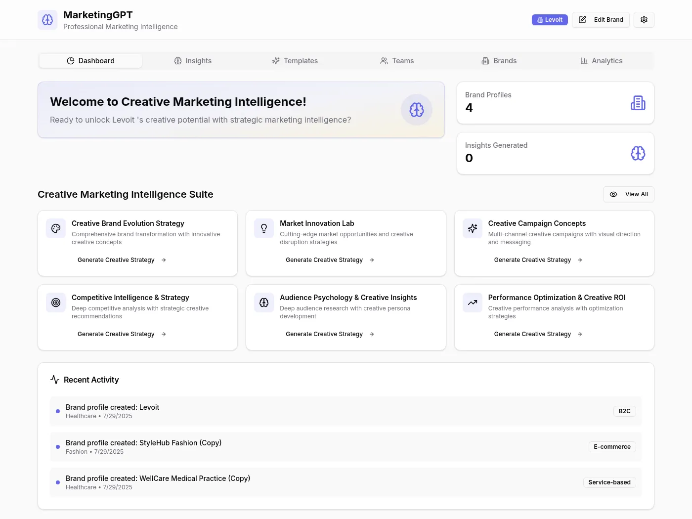 MarketingGPT: AI-Powered Marketing Chat Platform
