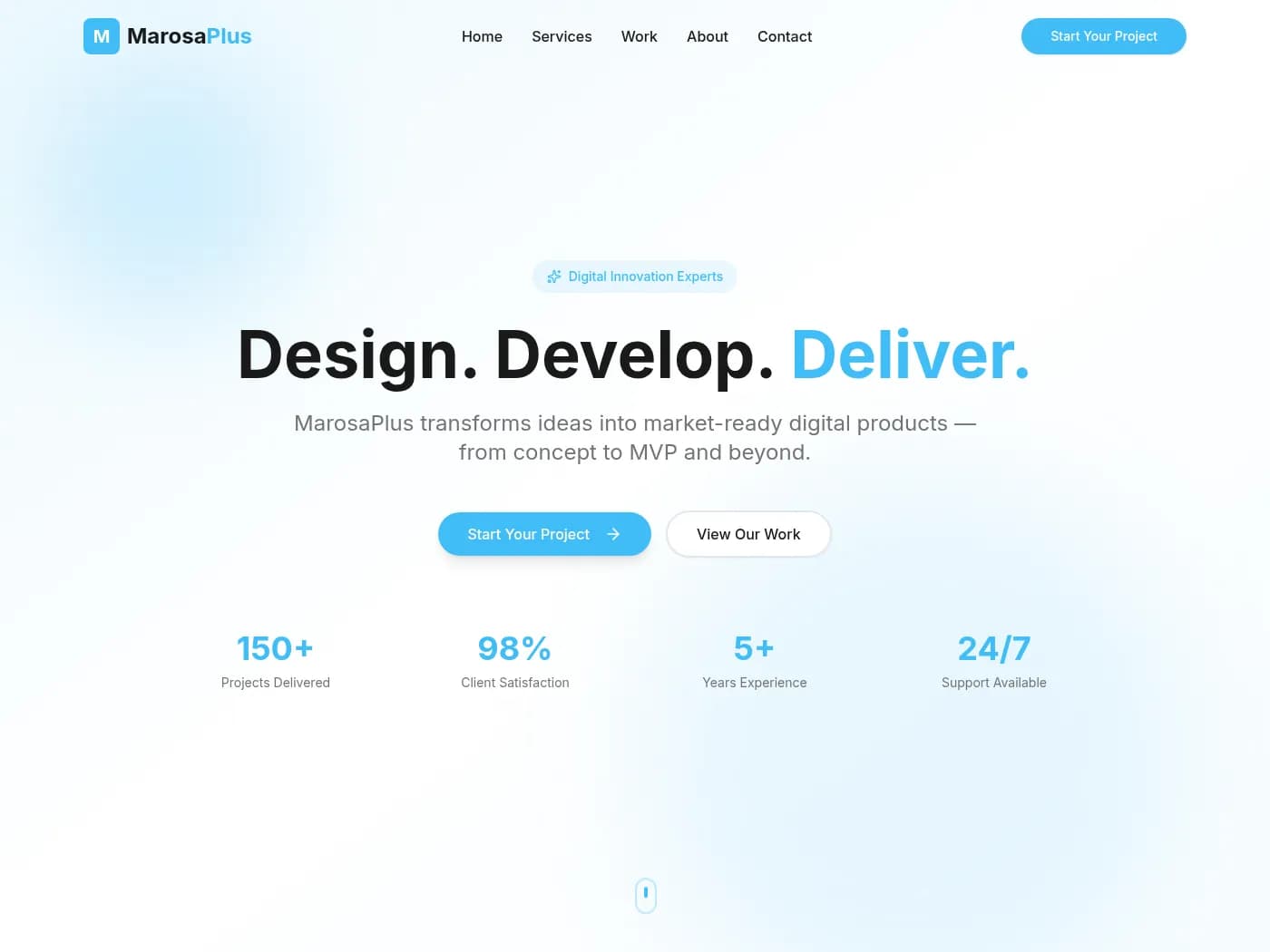 MarosaPlus Digital Marketing & Creative Tech Agency Website