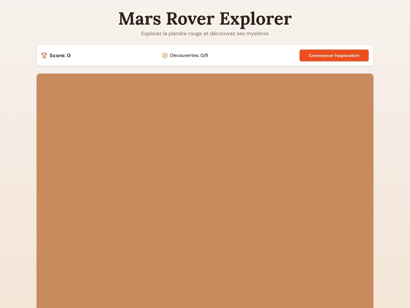 Mars Rover Explorer