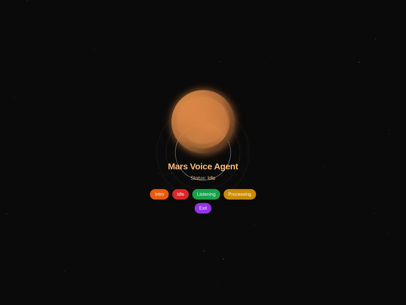 Mars Voice Agent: Premium Animated React Component