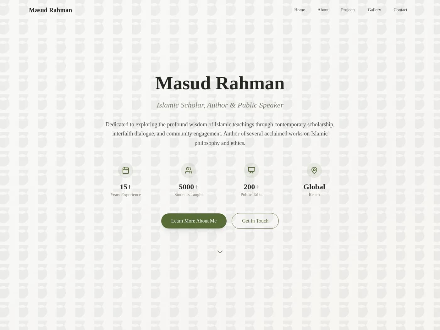Masud Portfolio Site Clone