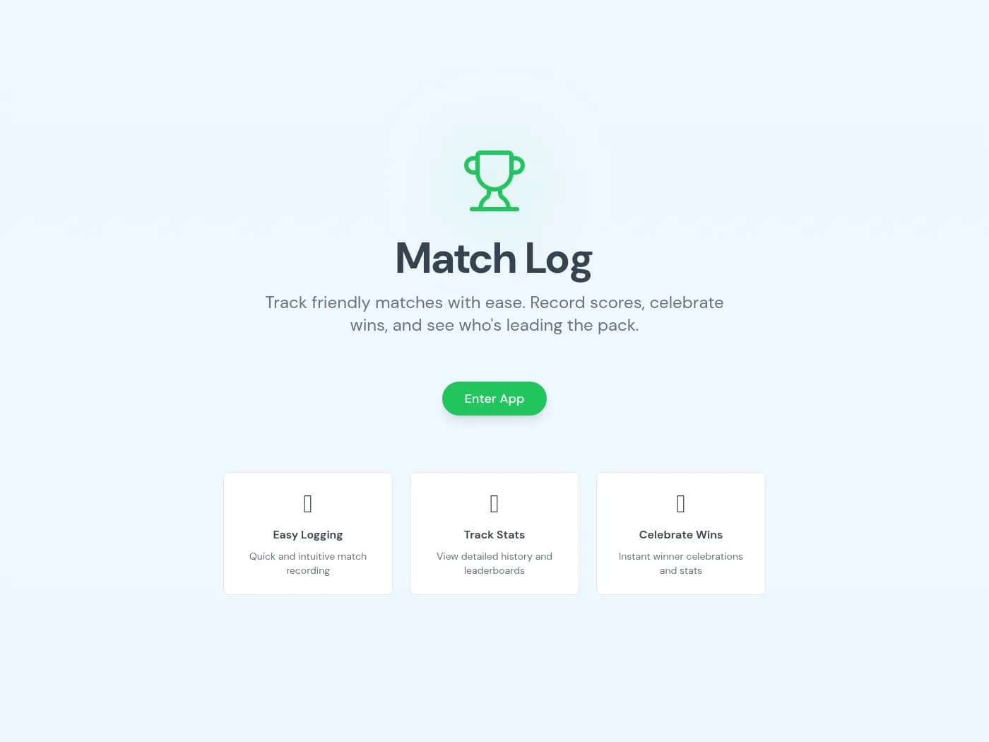 Match Log – Track Friendly Matches with Ease