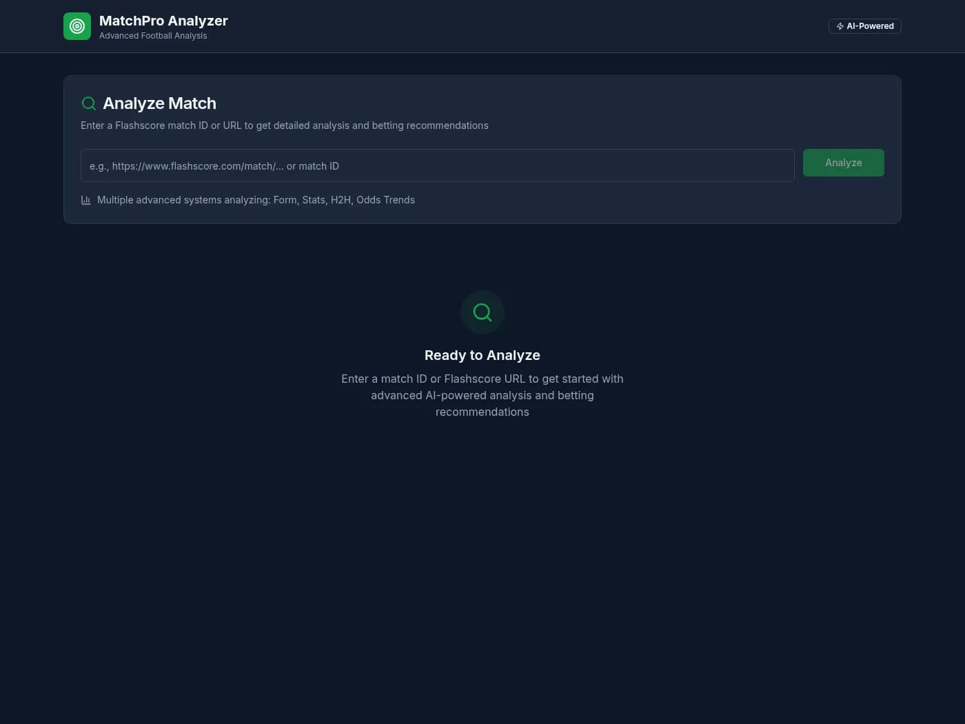 MatchPro Analyzer: Plateforme d'analyse avancée de matchs de football avec recommandations de paris