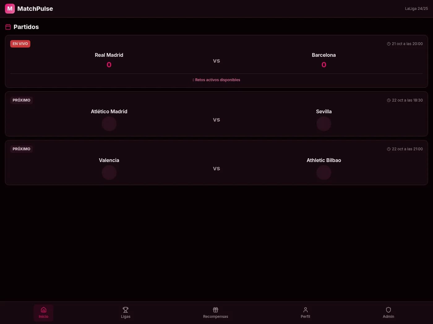 MatchPulse – Second Screen MVP for LaLiga Fans with Real‑Time Micro-Challenges