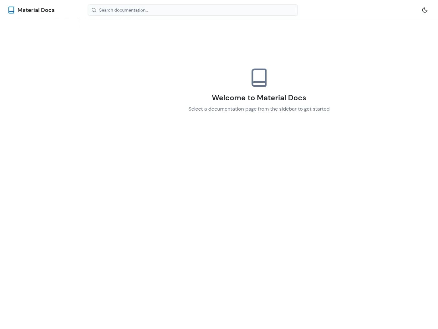 Material Docs Web Portal