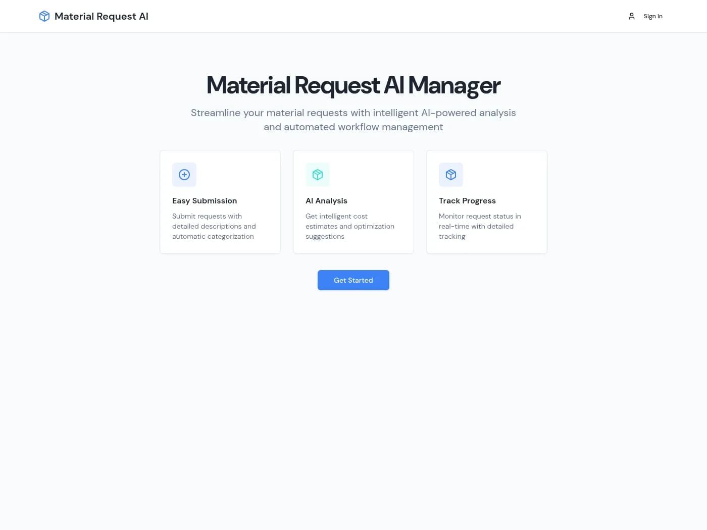 Material Request AI Manager