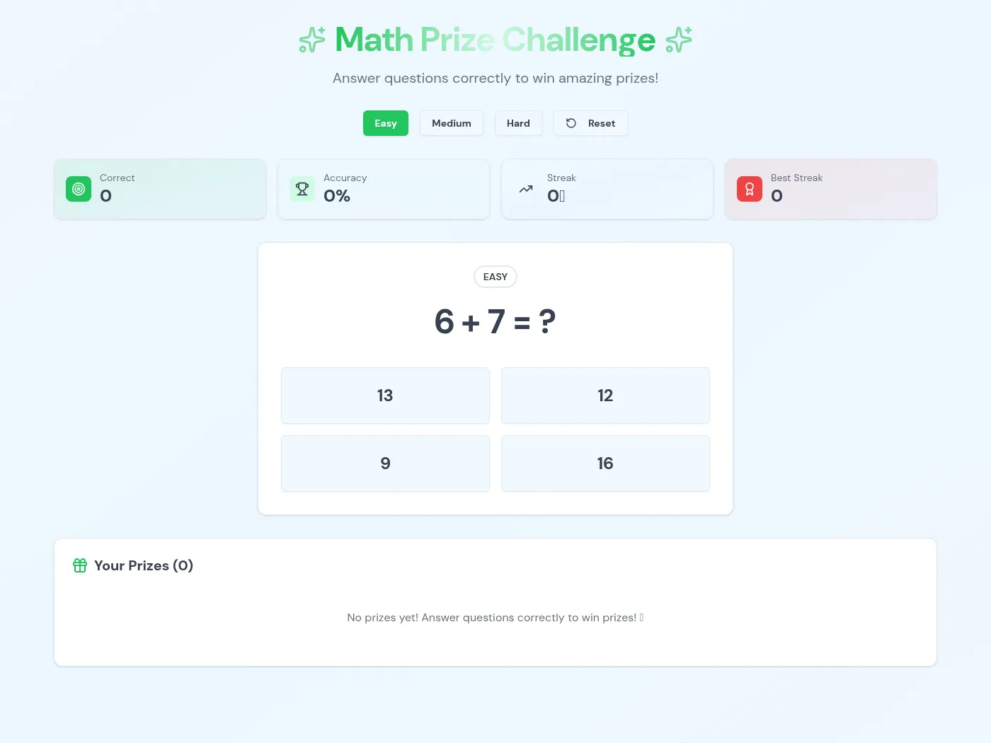 Math Prize Challenge