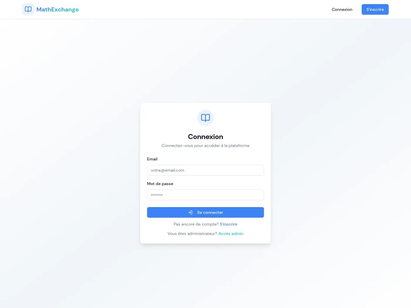 MathExchange Platform