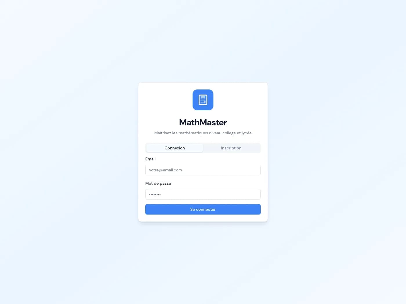 MathMaster App