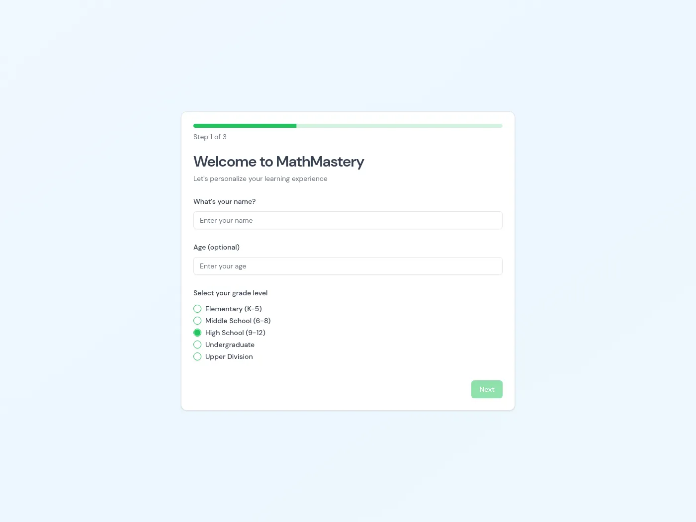 MathMastery: Adaptive, Production-Ready Mathematics Learning App