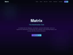 Matrix Club Social Audio Web App