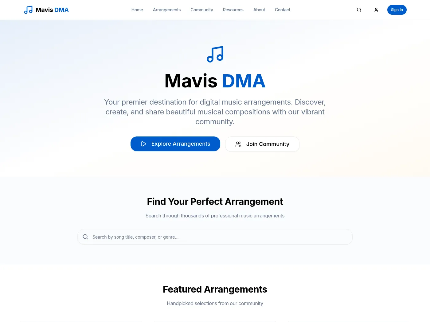 Mavis DMA Web Clone