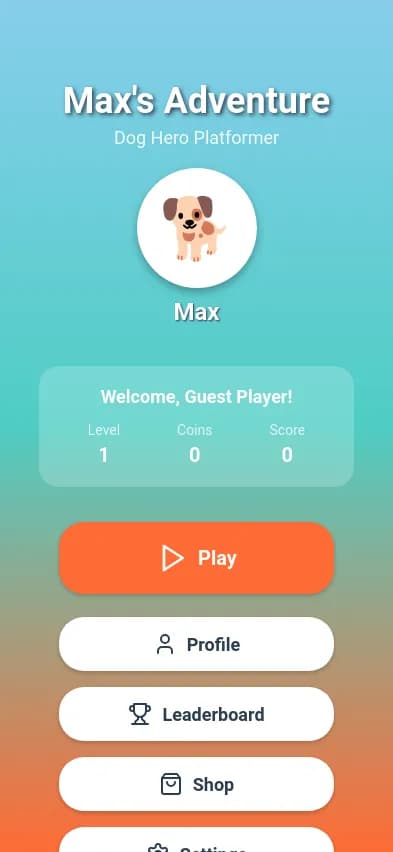 Max's Adventure: Dog Hero Platformer