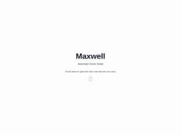 Maxwell 3D Animated Door Experience Website