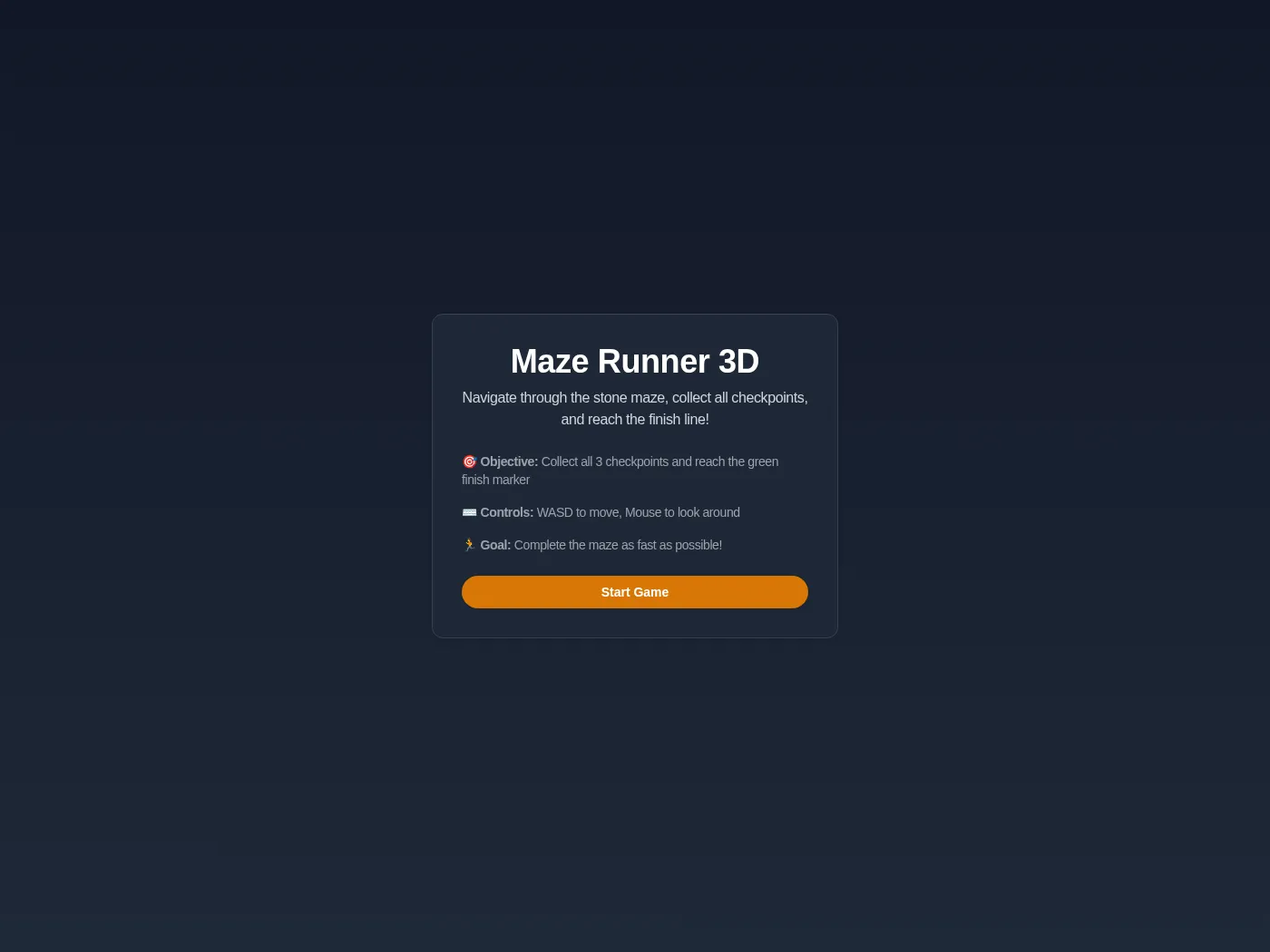 Maze Runner 3D: Immersive First-Person Maze Navigation