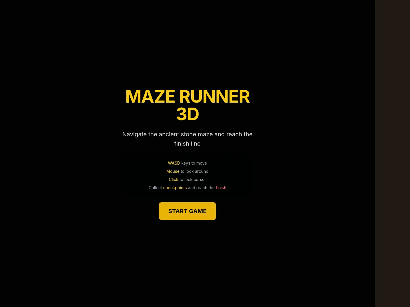 Maze Runner 3D: Immersive First-Person Maze Navigation