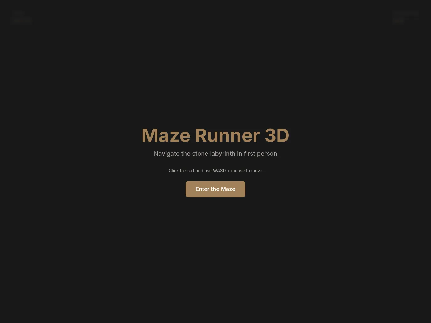 Maze Runner 3D – Immersive First-Person Maze Challenge