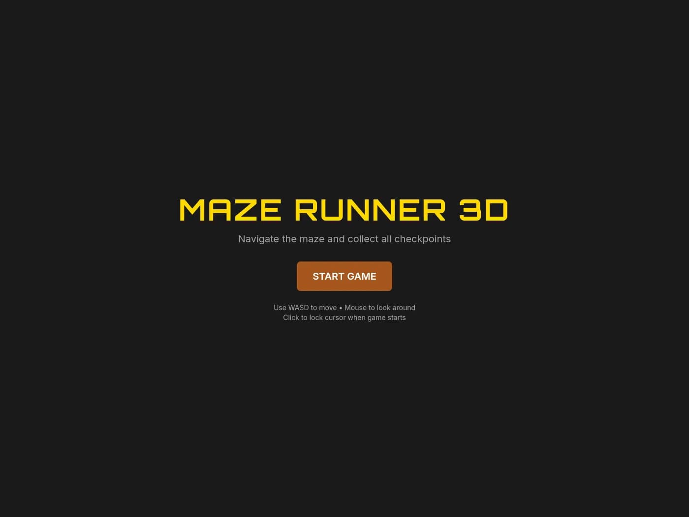 Maze Runner 3D: Immersive First-Person Maze Game