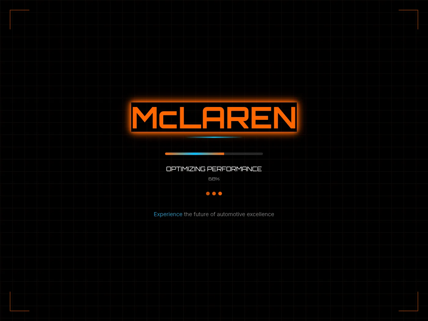 McLaren Interactive 3D Supercar Showcase Website