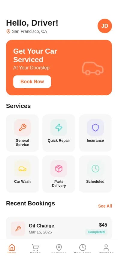 Mech & Go – Unified Automotive Service Mobile App