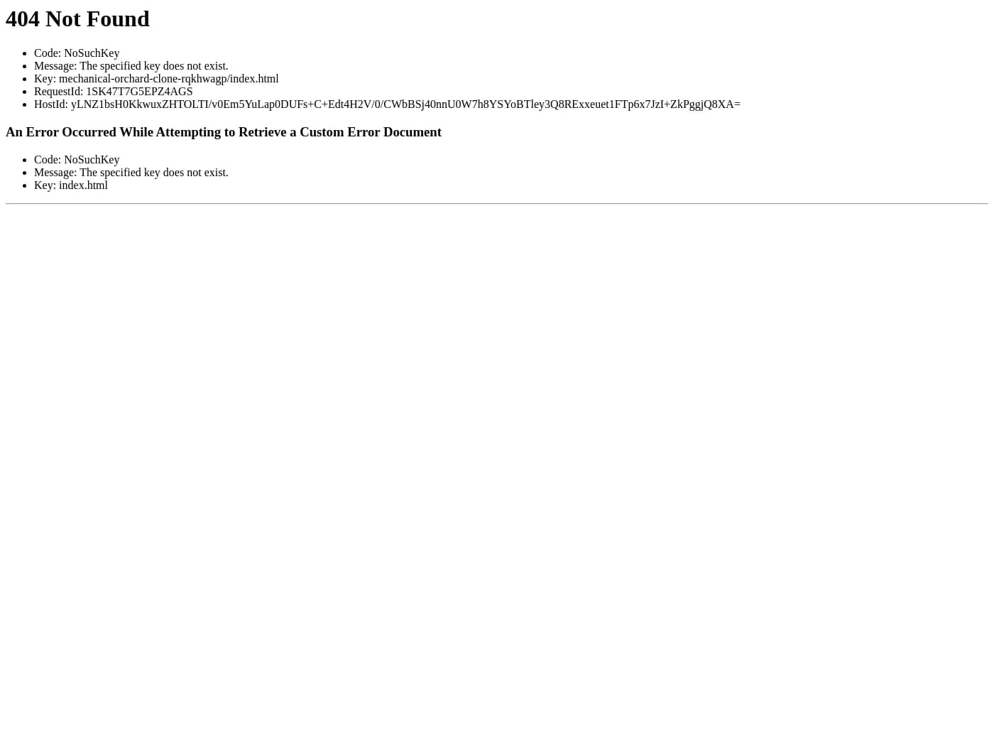Mechanical Orchard Website Clone