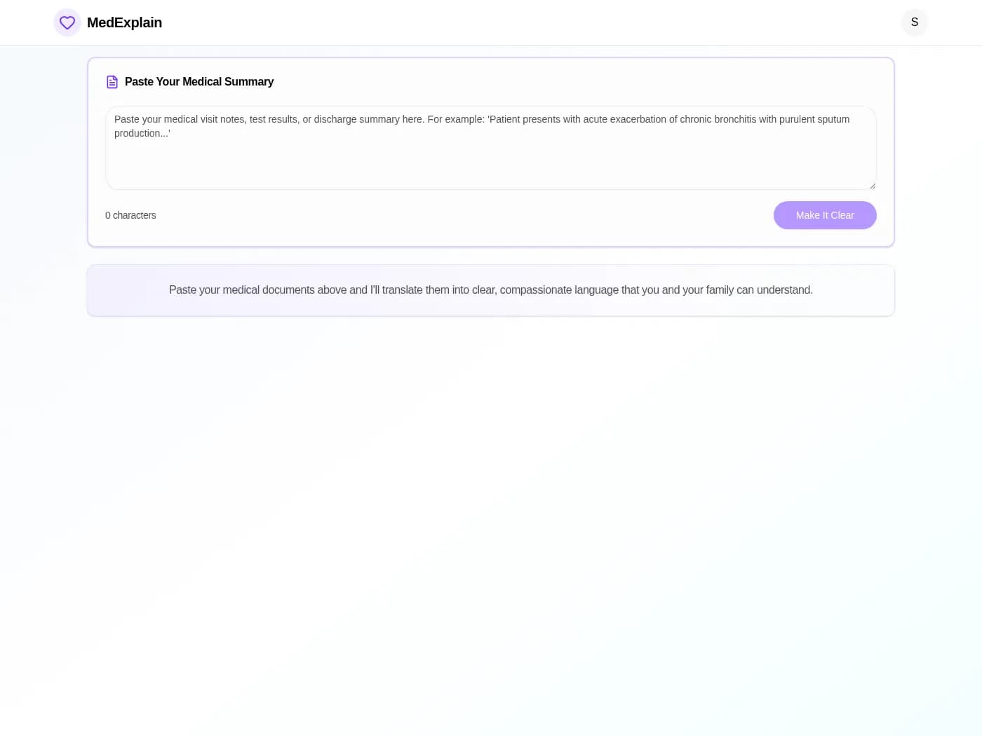 MedExplain: Empowering Patients with Understandable Medical Summaries