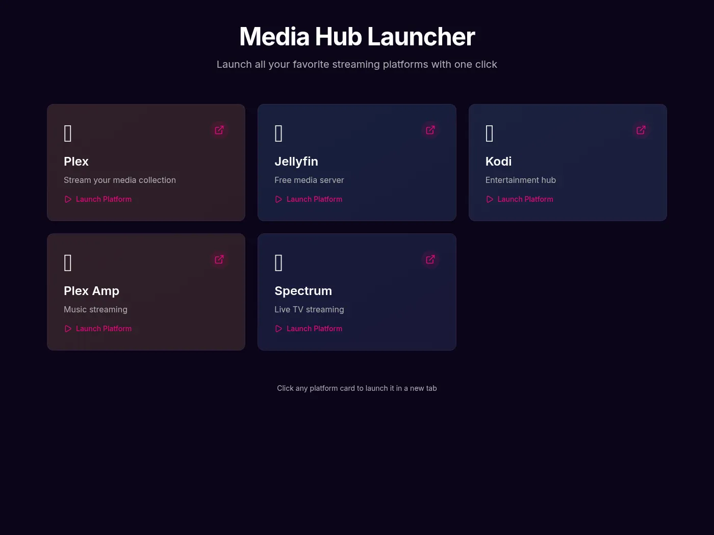 Media Hub Launcher