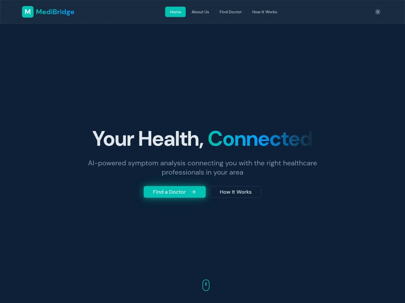 MediBridge: 3D-Animated Professional Healthcare Website