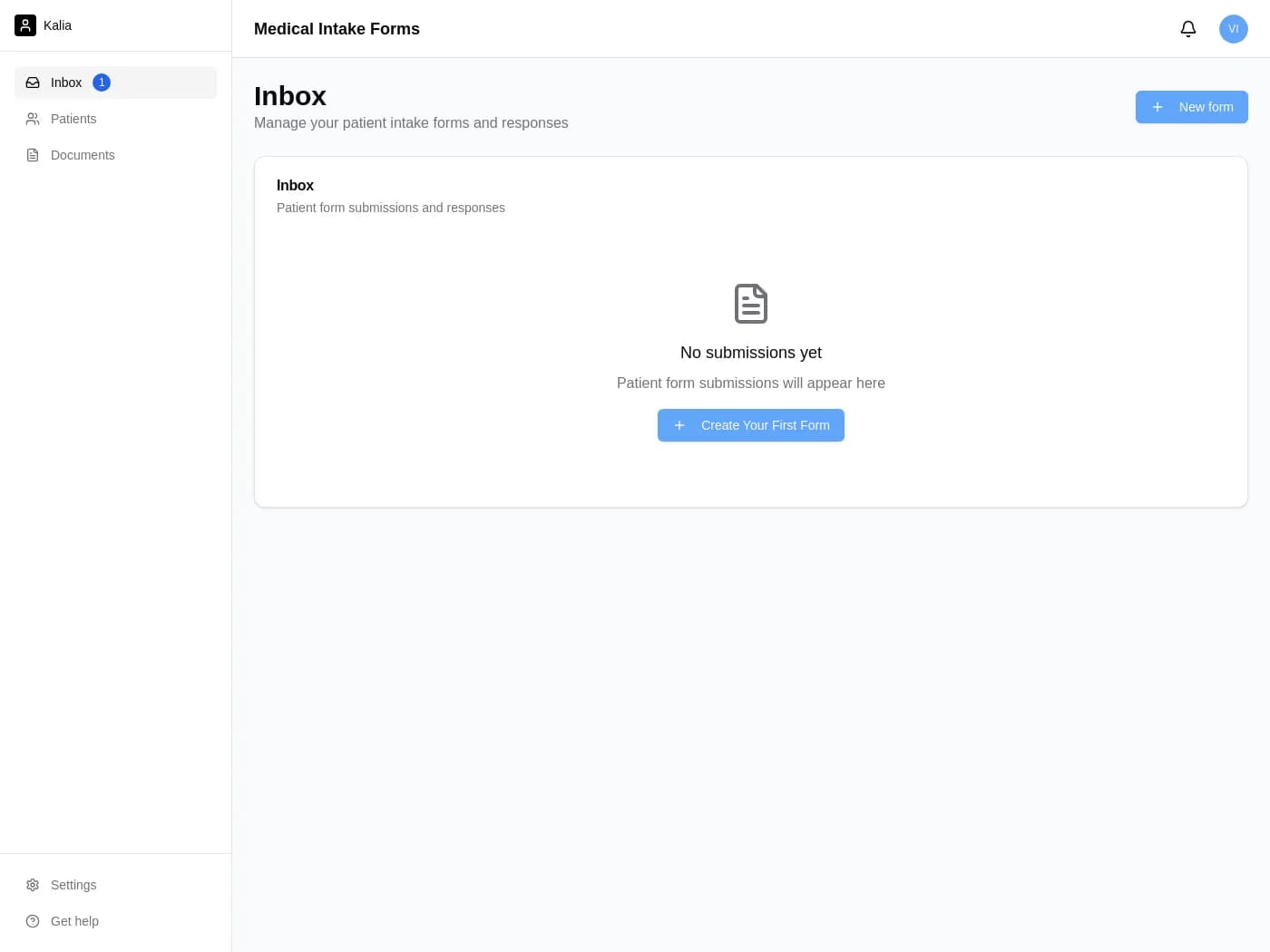 Medical Patient Intake Form Builder