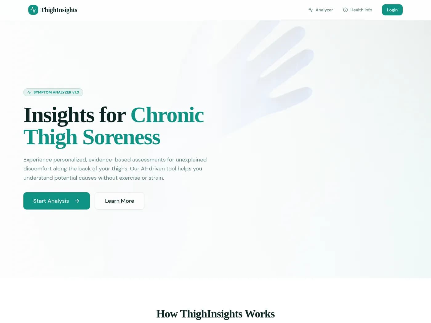 Medical Symptom Analyzer: Chronic Thigh Soreness Insights