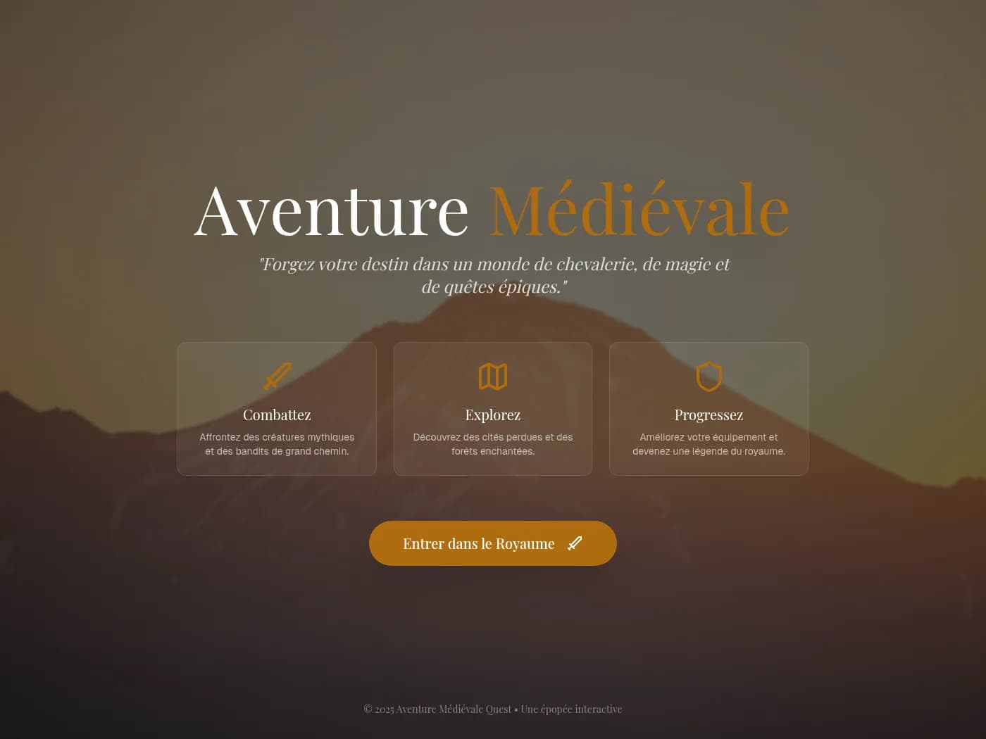 Aventure Médiévale Quest