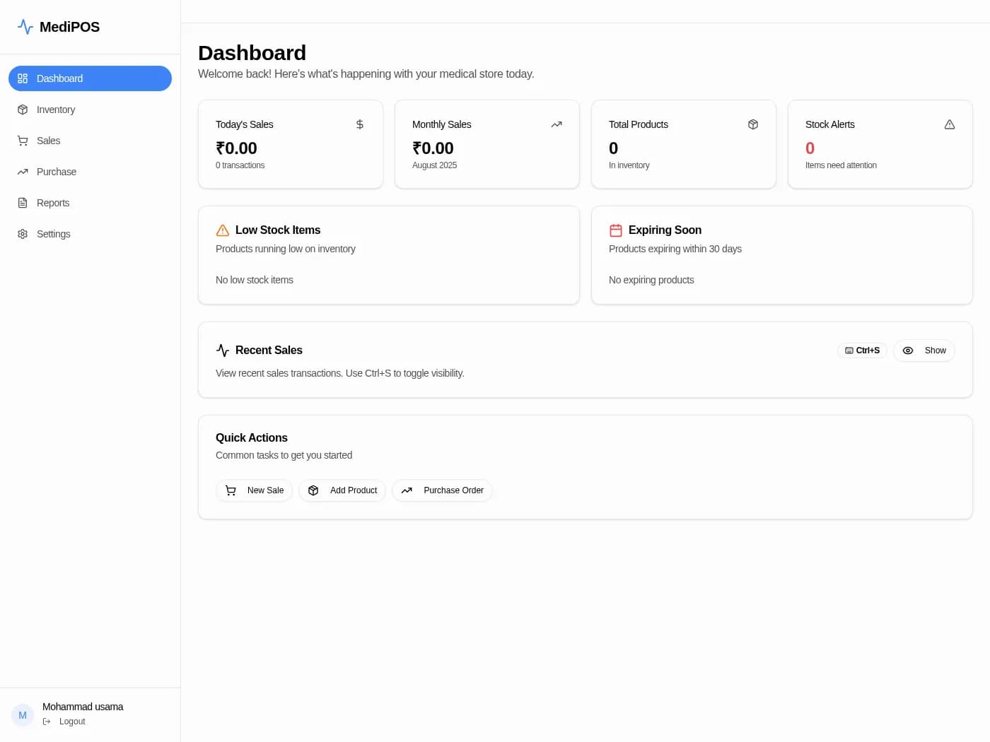 MediPOS: Web-Based Point of Sale System for Medical Stores