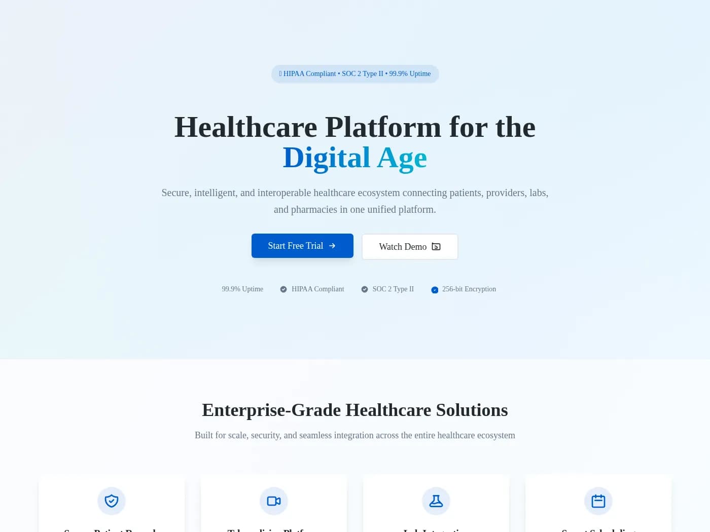 MediSync – Modern Healthcare Web App with Frontend-First React & Tailwind Architecture