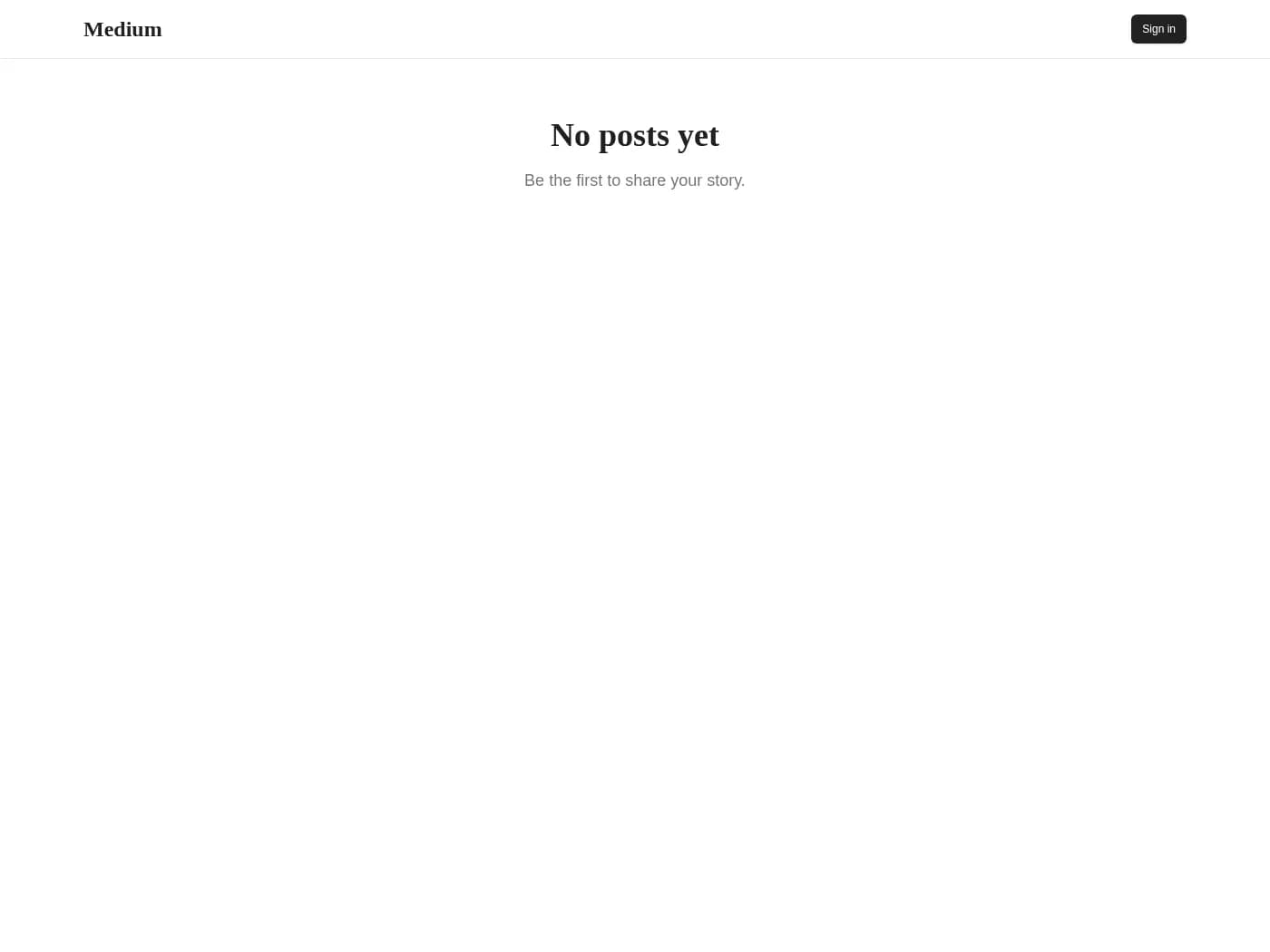 Medium-Like Blogging Platform