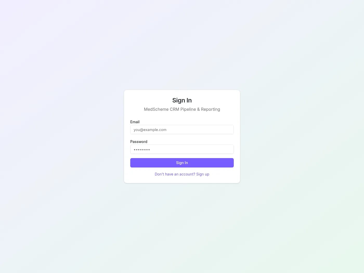 MedScheme CRM Pipeline & Reporting Dashboard
