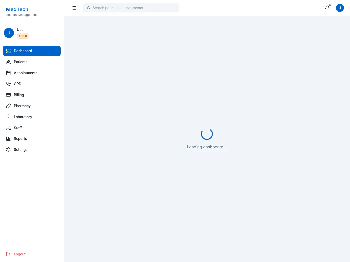 MedTech Platform – Unified Hospital Management System
