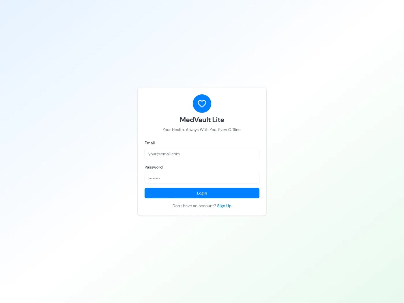 MedVault Lite – Offline Smart Health Record App