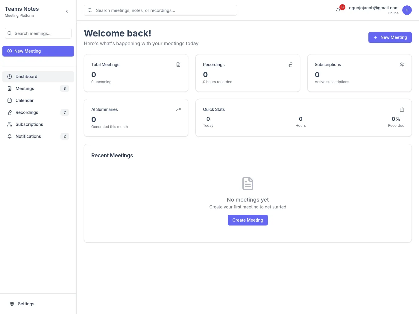 Teams Meeting Notes & Calendar Integration Platform