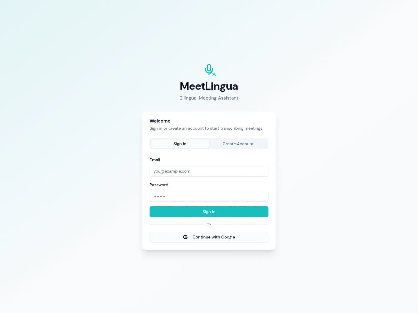 MeetLingua – The Bilingual Meeting Assistant for English and Tagalog