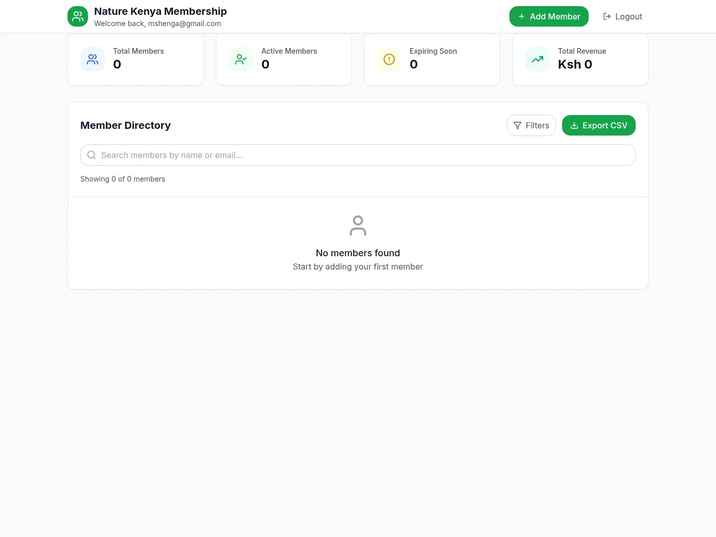 Membership Data Entry App