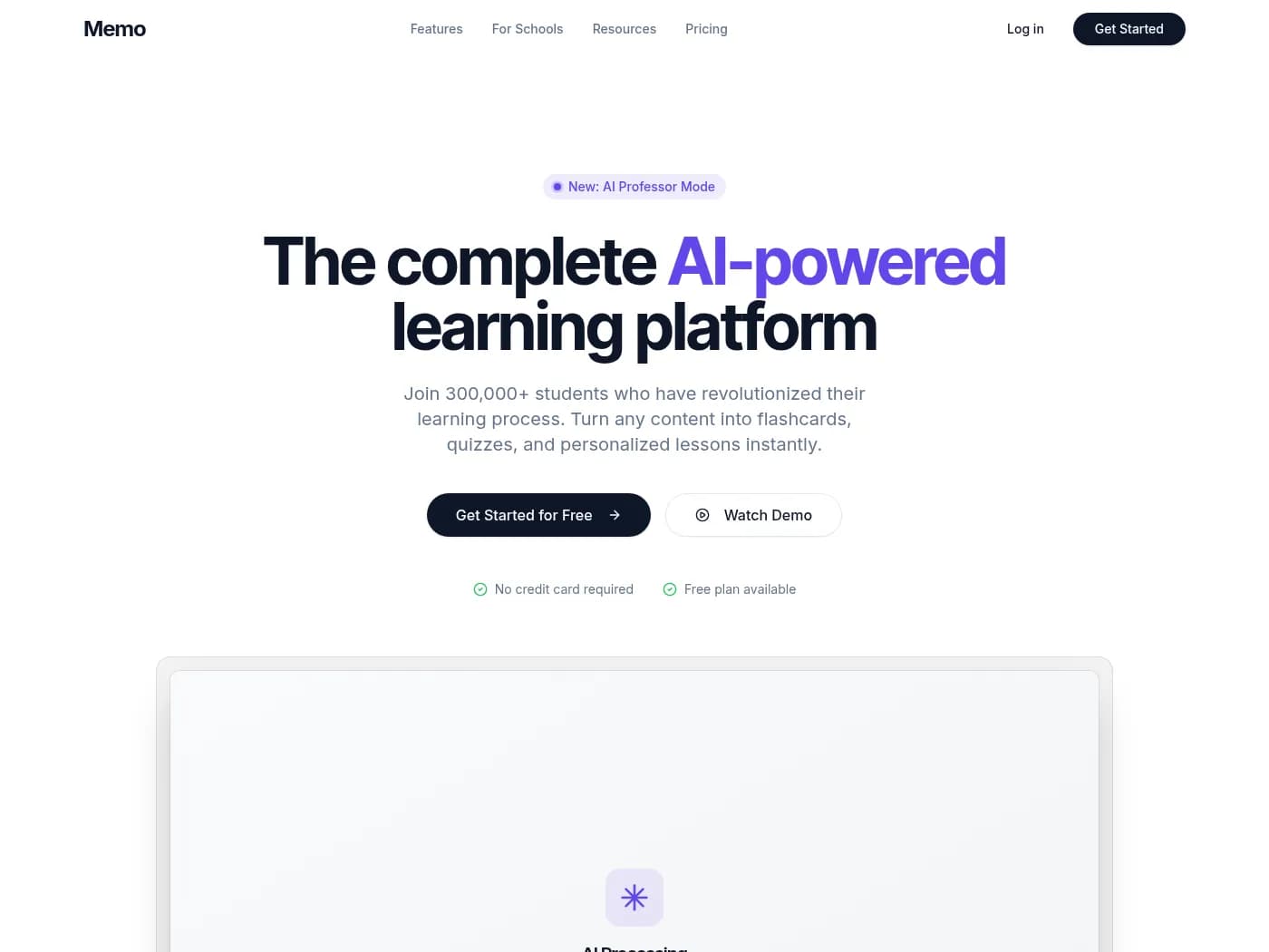Memo Cards Web App Clone