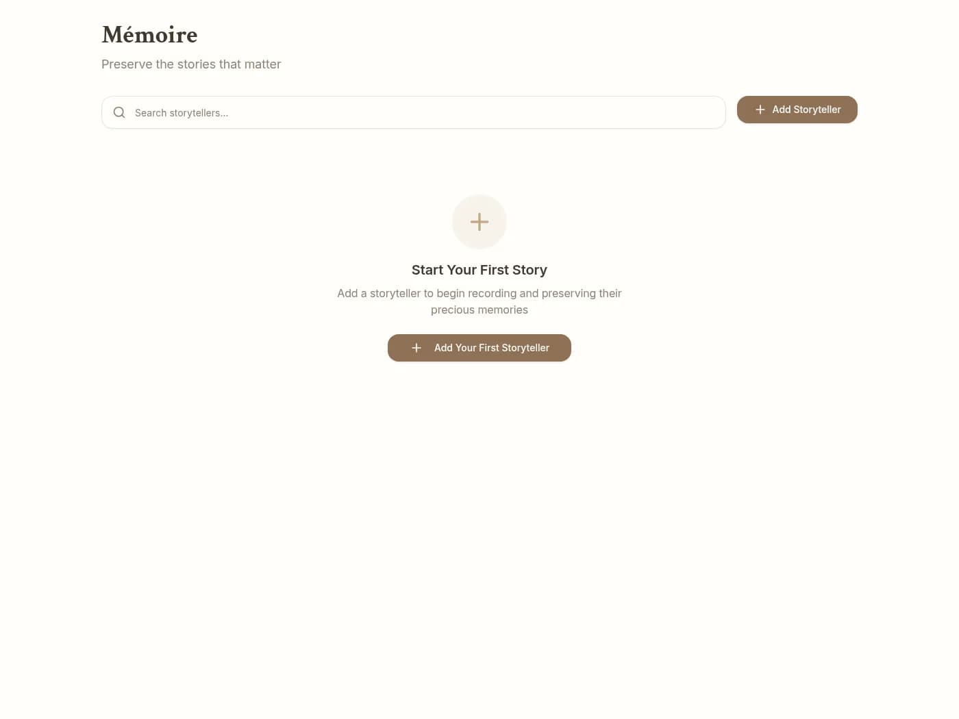 Mémoire: AI-Powered Web App to Preserve Elderly Life Stories