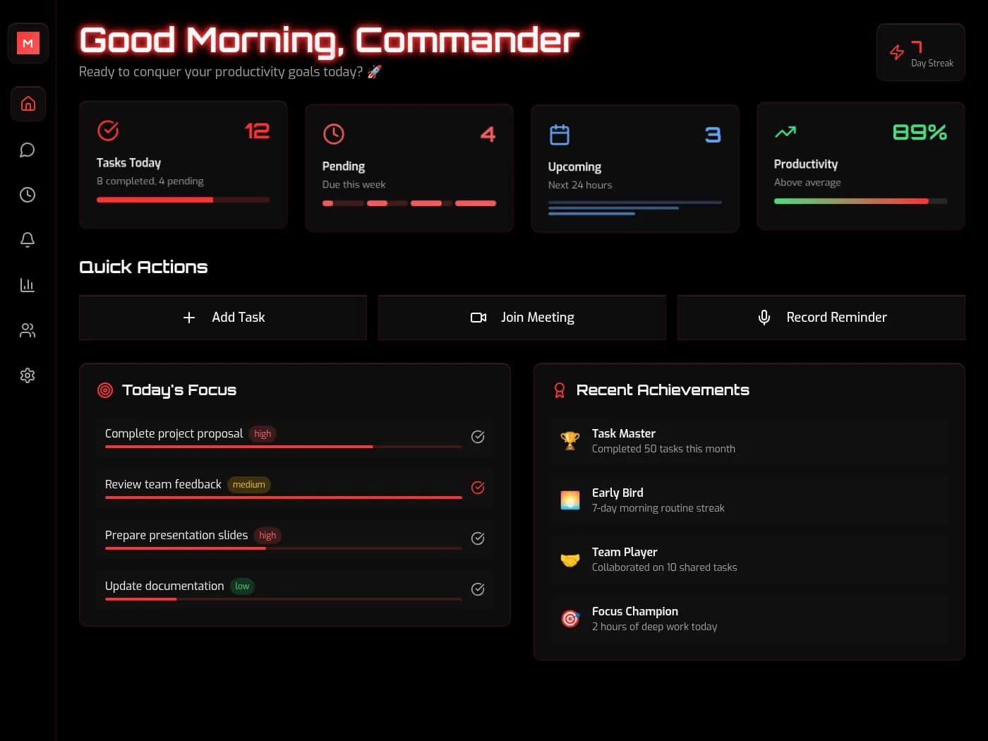 MemoMate 3D Futuristic Portal Productivity Assistant