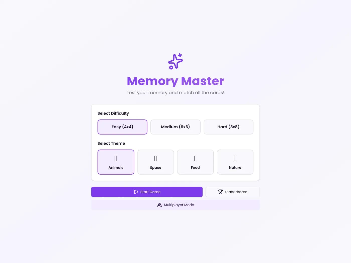 Memory Master: The Ultimate Card Matching Game
