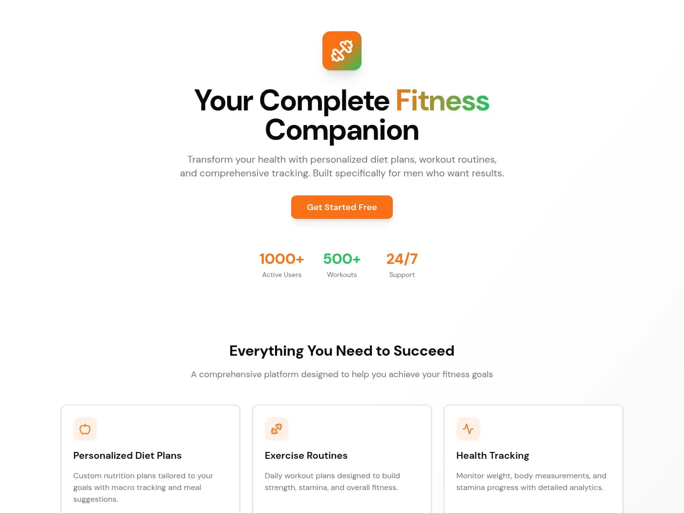 Men's Health & Fitness Companion