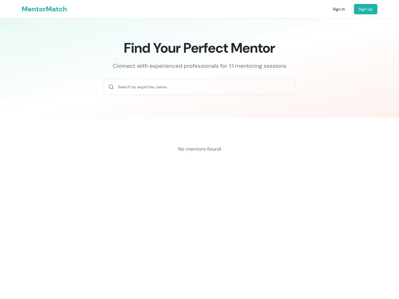 MentorMatch App