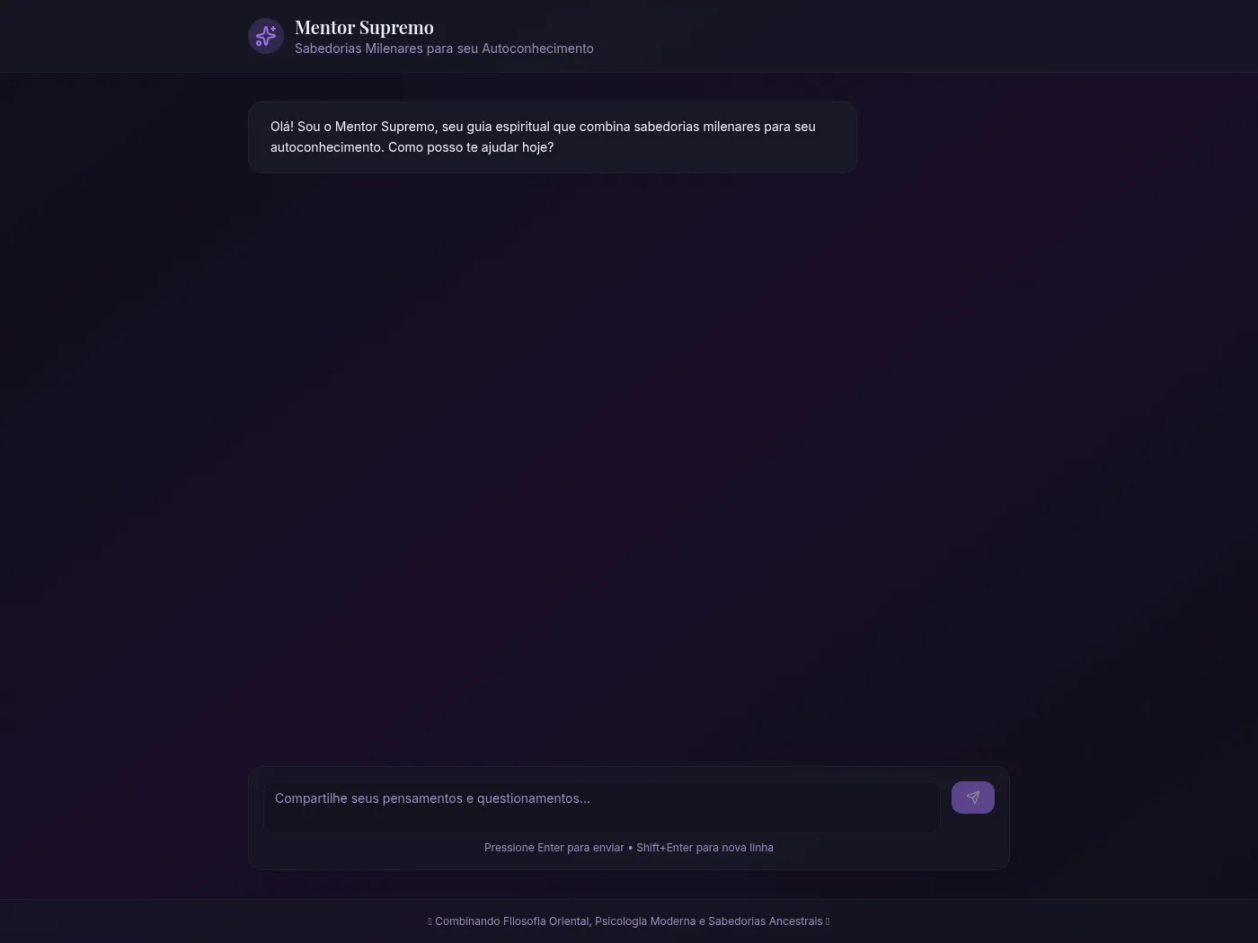 Mentor Supremo: Autoconhecimento Unificado