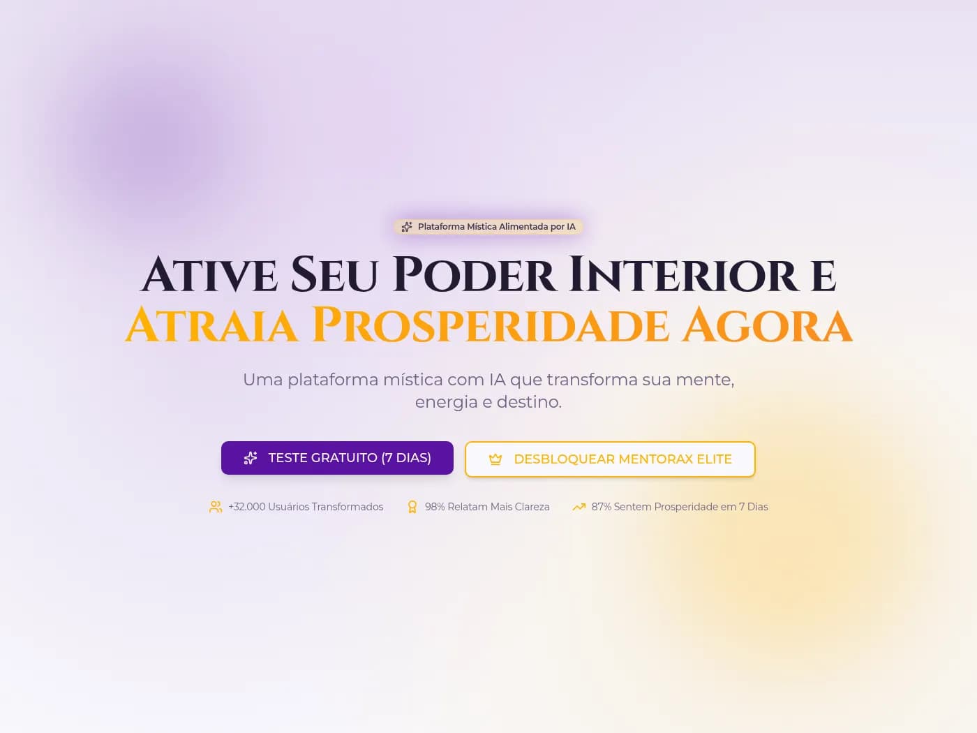 Mentorax – Portal Místico de Evolução, Prosperidade e Autodomínio (SaaS Místico com IA, Funil de Vendas e Experiência Premium)
