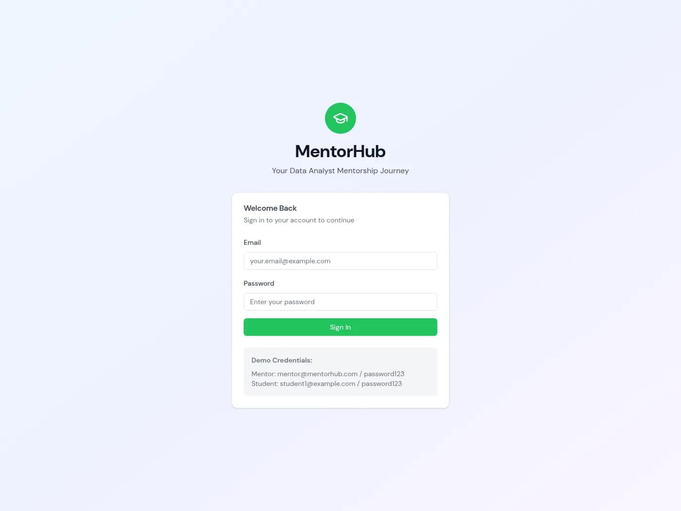 MentorHub: Guided Data Analyst Mentorship Web Platform