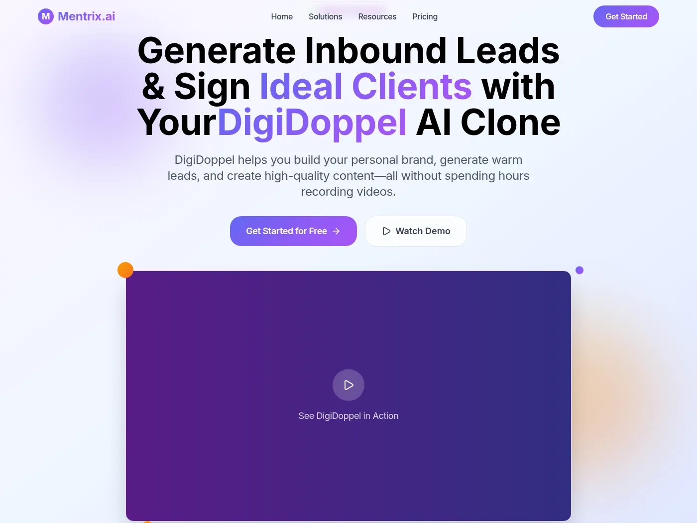 Mentrix AI Modern Professional Website Redesign